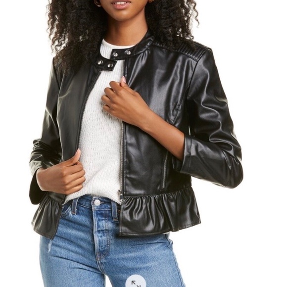 Gabby Isabella | Jackets & Coats | Leather Jacket Gabby Isabella Faux ...